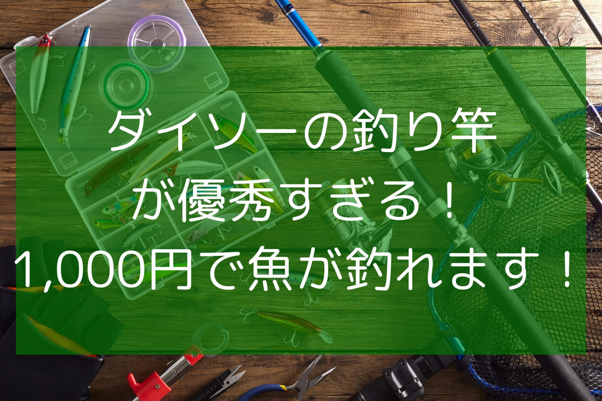 ダイソーの釣り竿が優秀すぎる！ダイソーなら1,000円で魚が釣れます！ - commit step