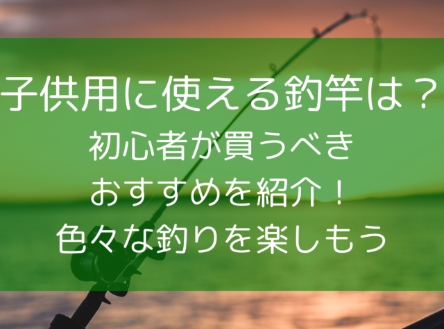 【初心者向け】釣り竿（ロッド）とは？海釣りでおすすめ10選を解説！選び方もご紹介！ - commit step